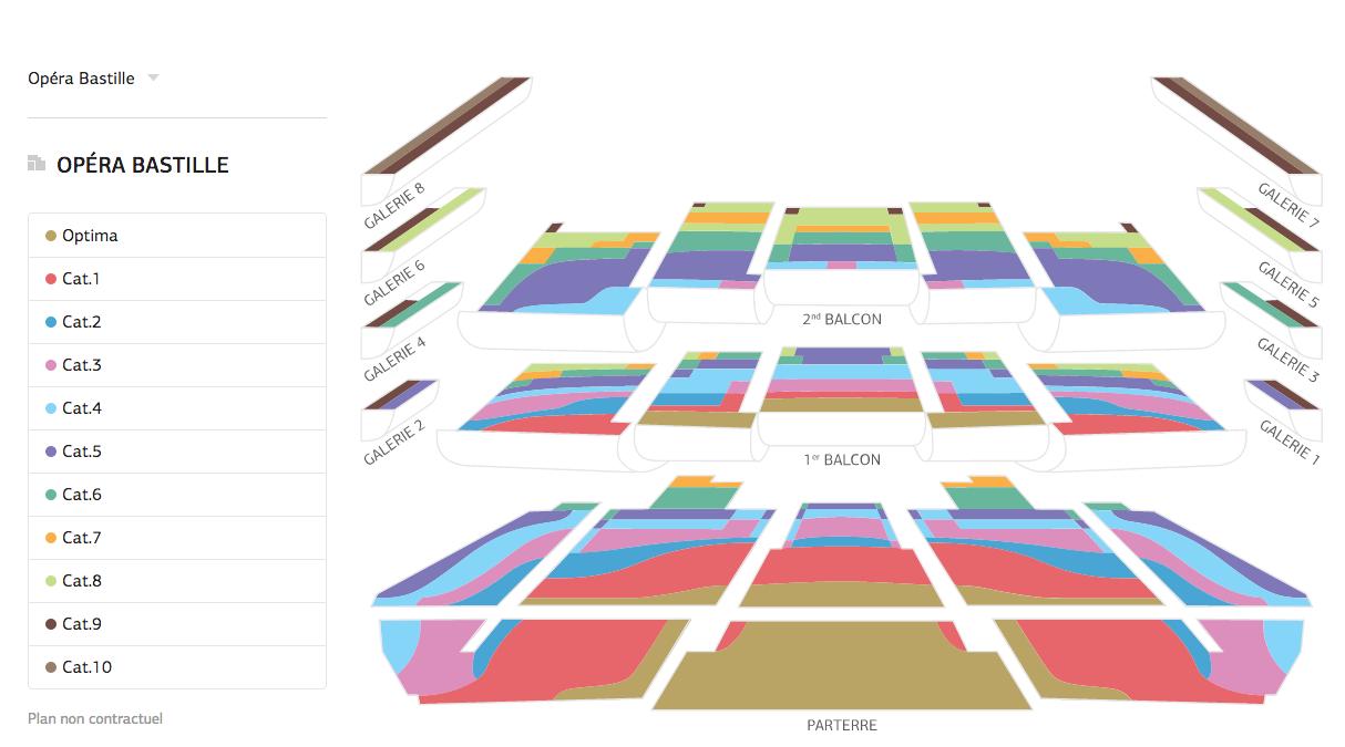 Plan Opéra Bastille - Carte Opéra Bastille (France)